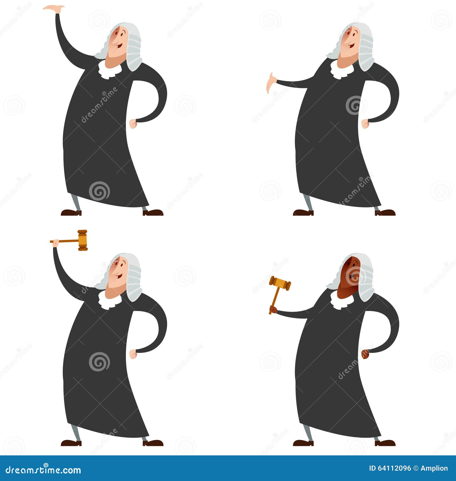 Set of judges stock vector. Illustration of business - 64112096