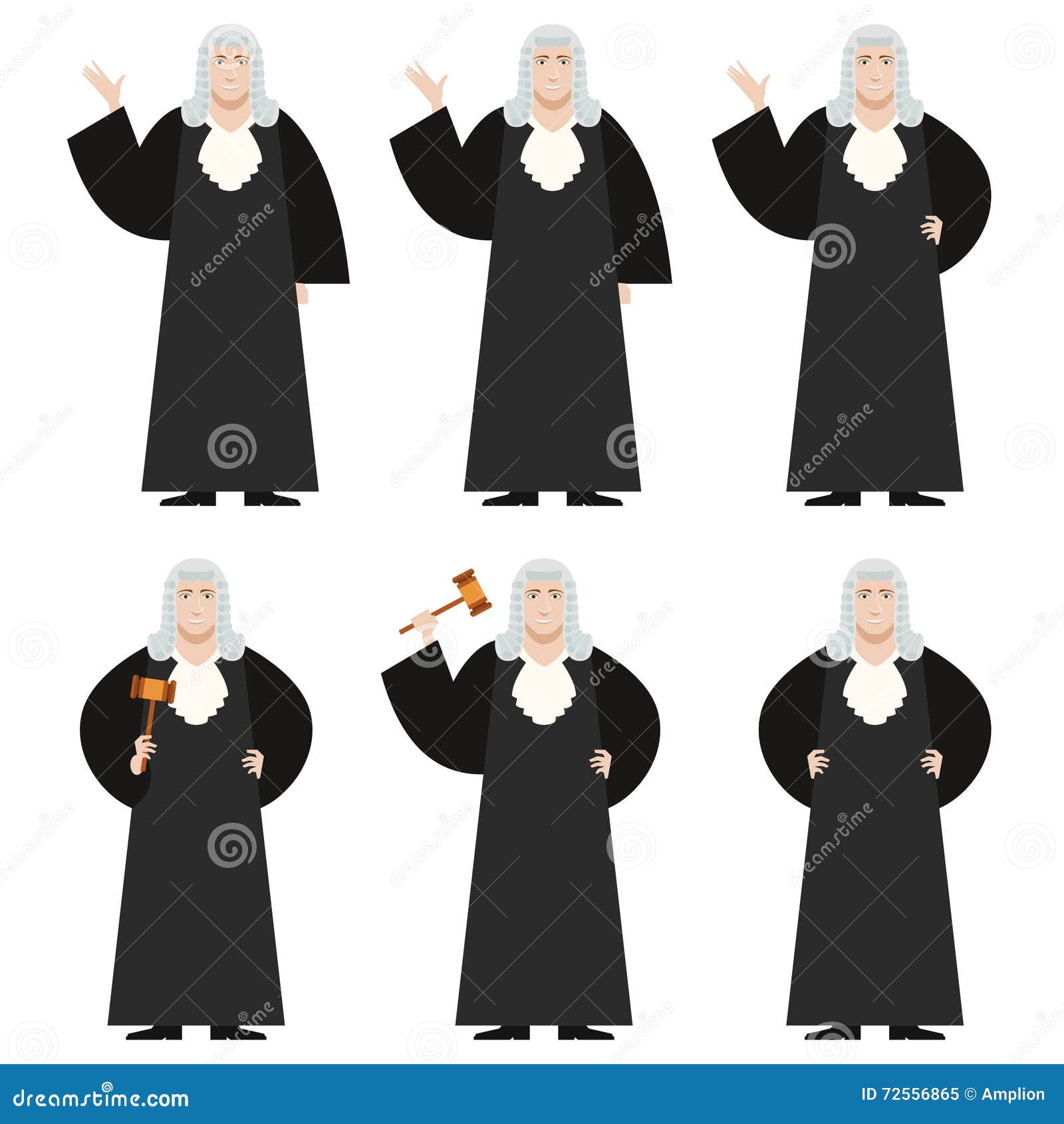Set of Judges stock vector. Illustration of advertising - 72556865