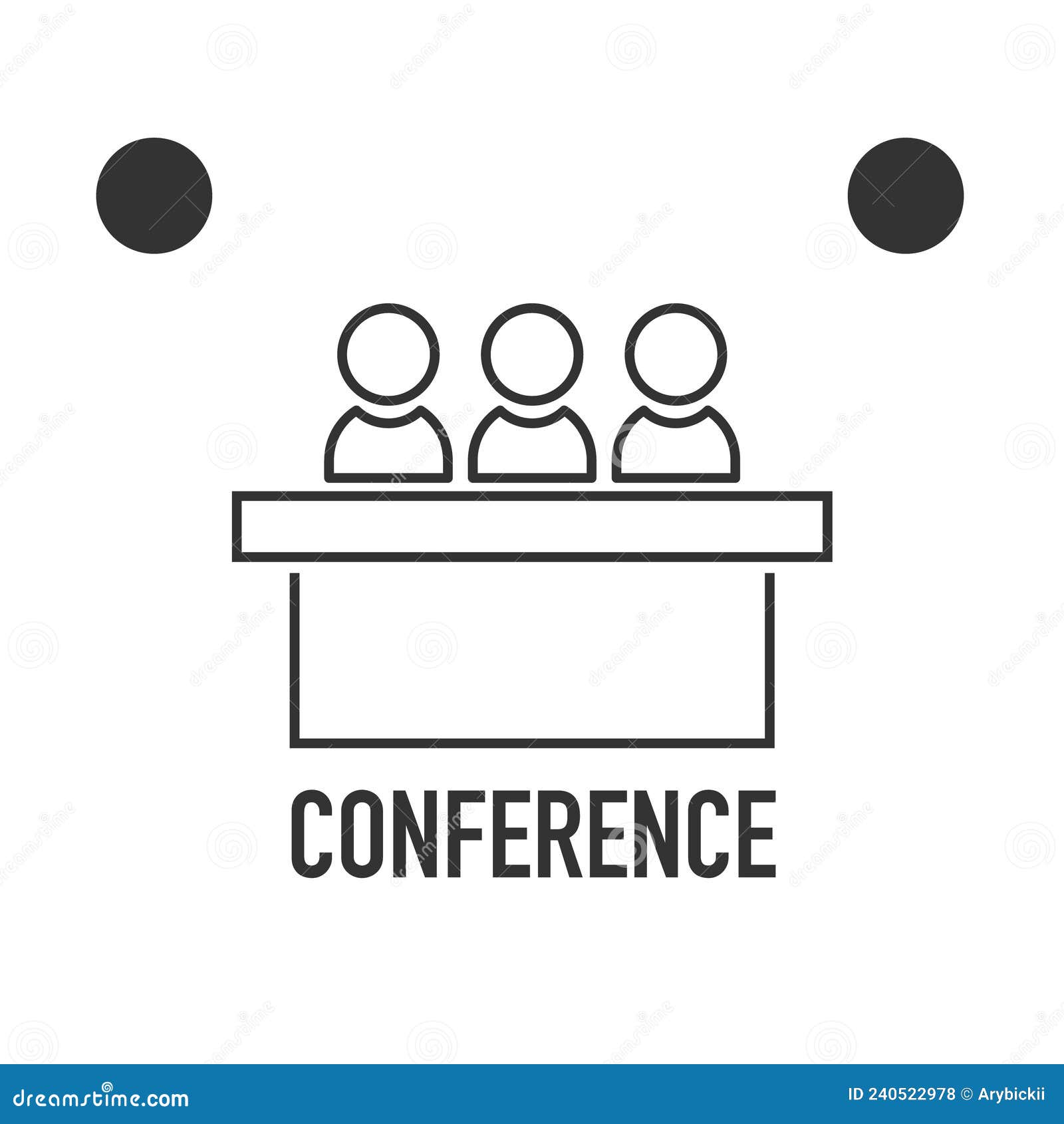 Set of Jury Group Committee Icon. Conference Stock Vector ...
