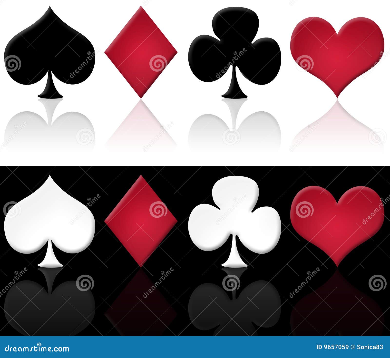 Set Kartensymbole stock abbildung. Illustration von totschläger - 9657059