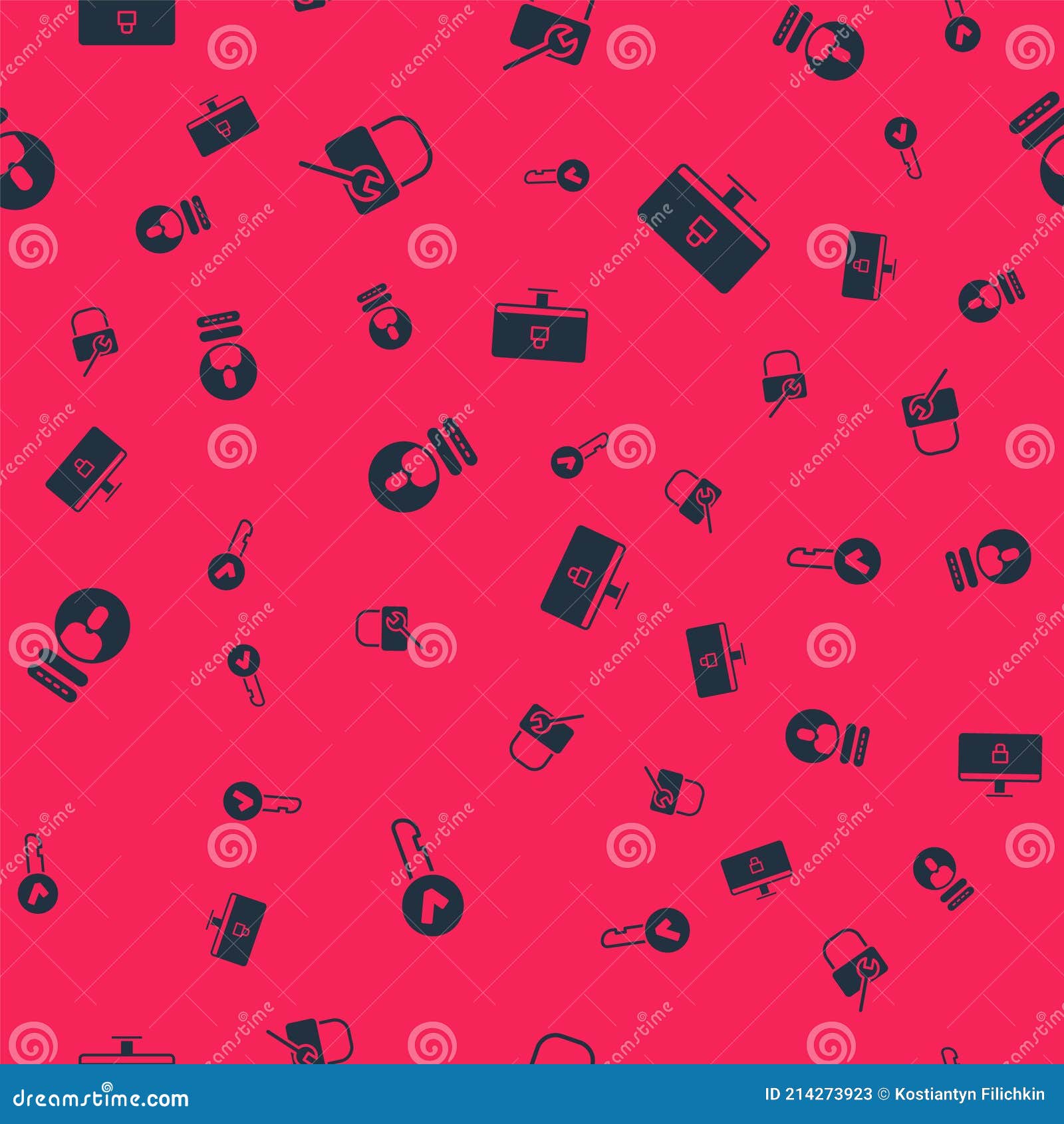 Set Key, Lock Repair, Create Account Screen and on Computer Monitor on ...