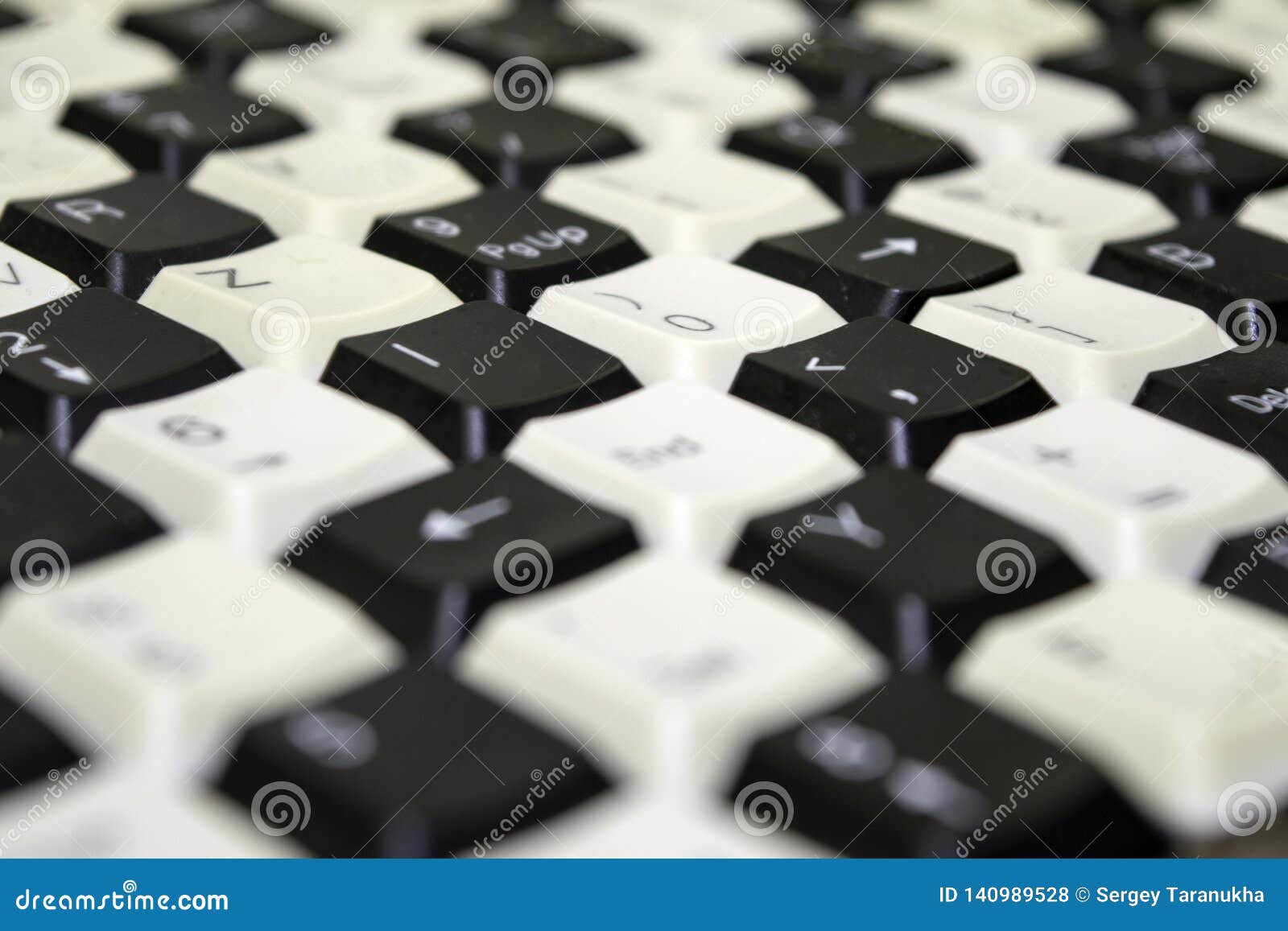 Set of Keys from Old Computer Keyboards Laid Out on the Table Stock ...
