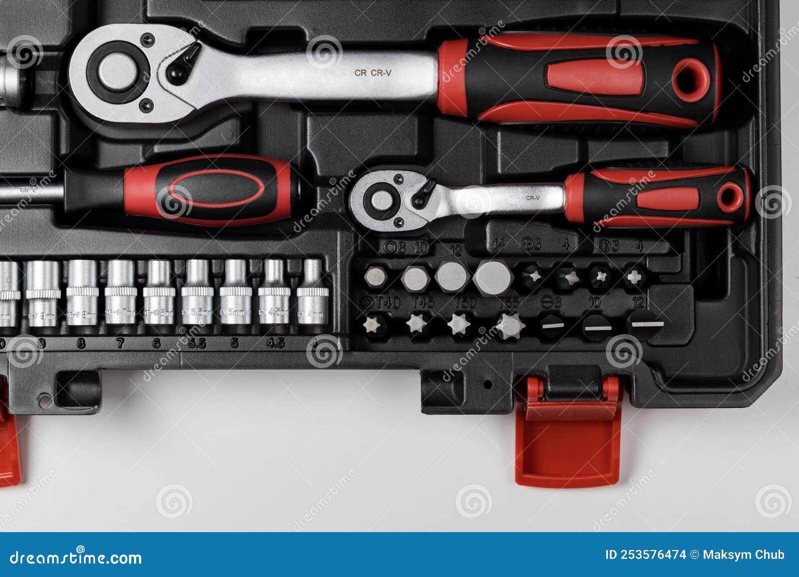 A Set of Keys and Sockets of Various Sizes with Various Hex Ends in a ...