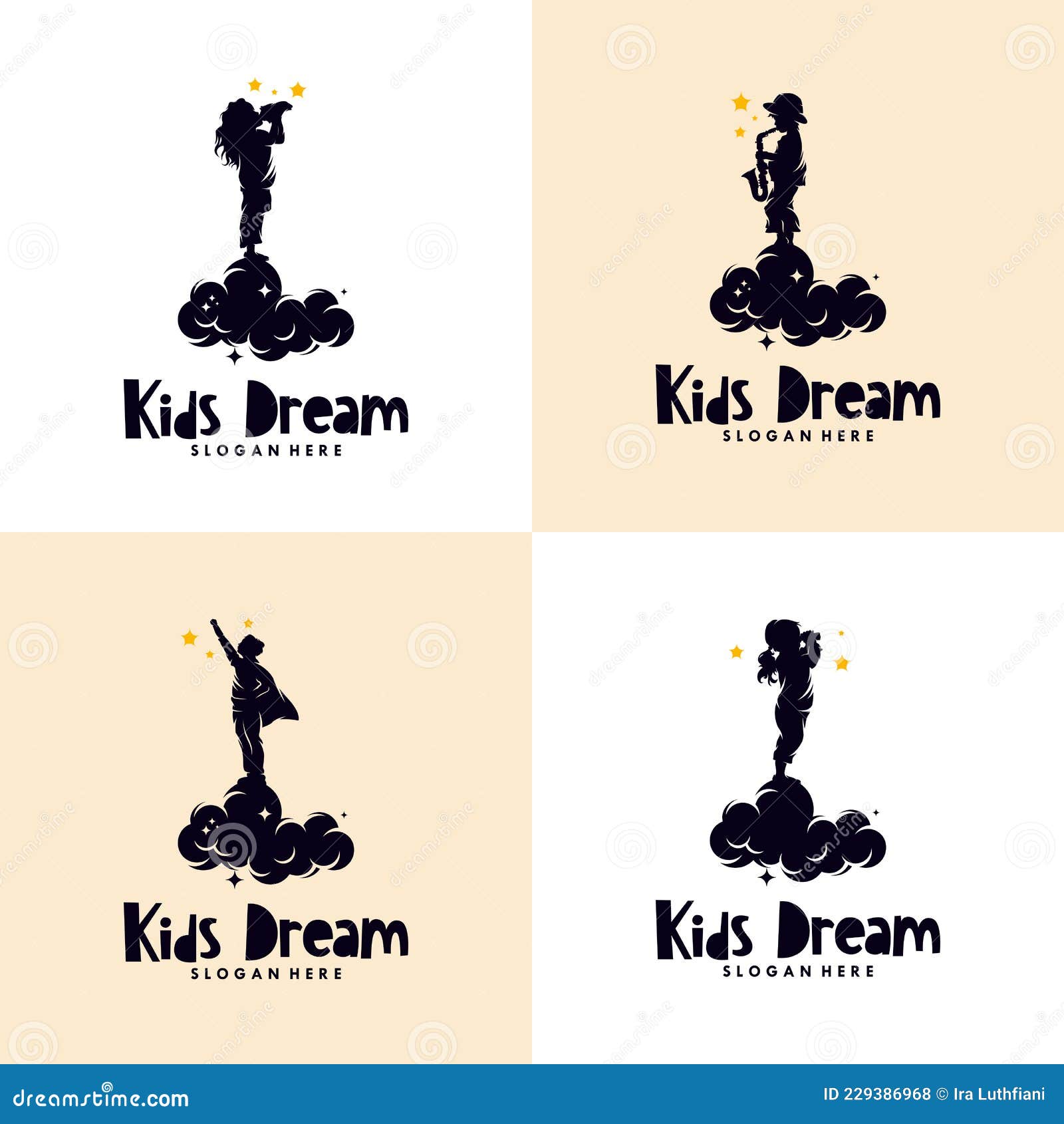 Kids Dreams Vector Cartoon Unicorn Character Of Girlish Horse With Horn ...