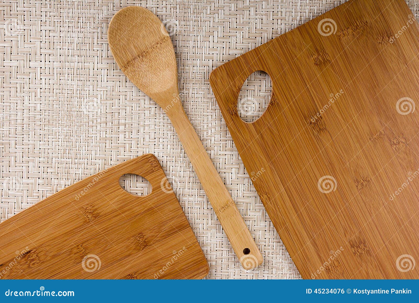 Set of kitchen boards stock photo. Image of wooden, beige - 45234076