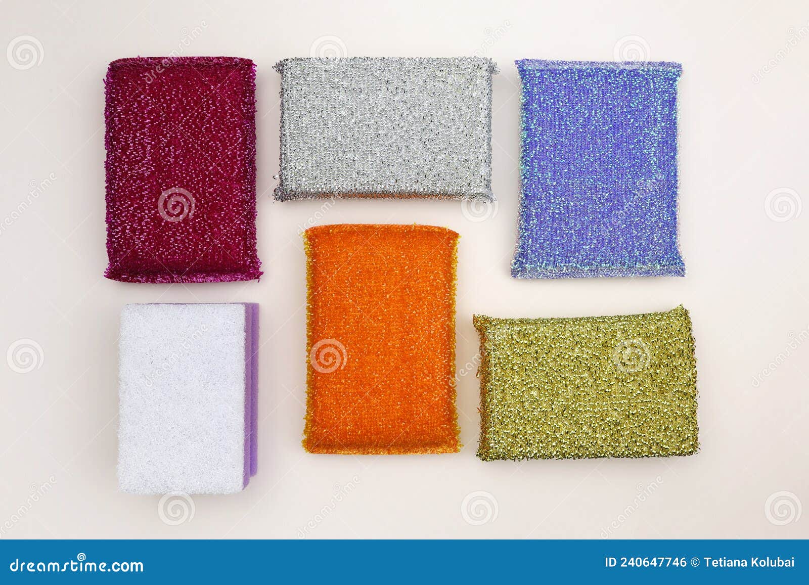Nylon Dish Wash Scrub Pad. Wash Sponge for Utensils Cleaning Stock ...