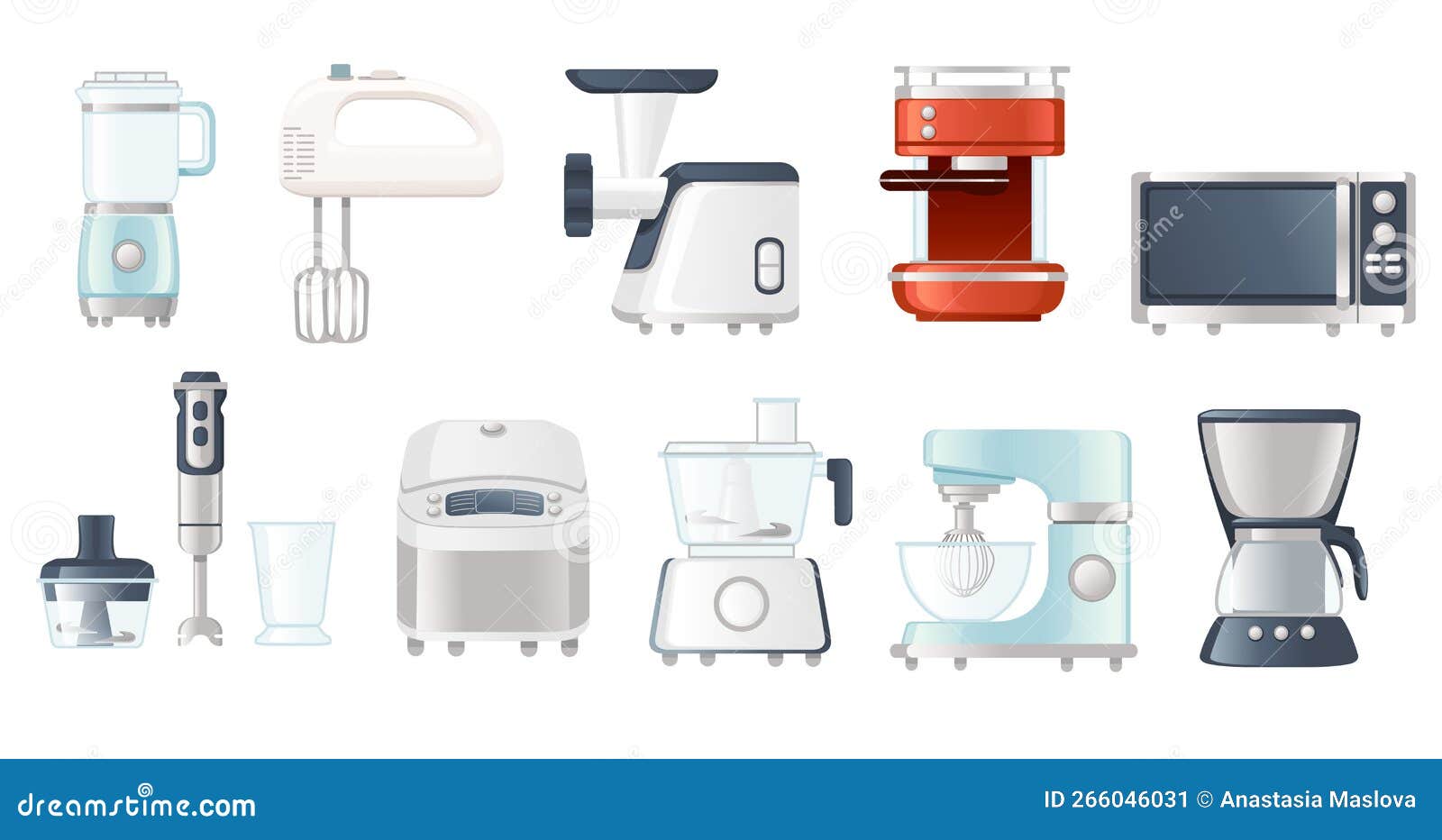 Set of Kitchen Cooking Tools Design Vector Illustration Isolated on ...