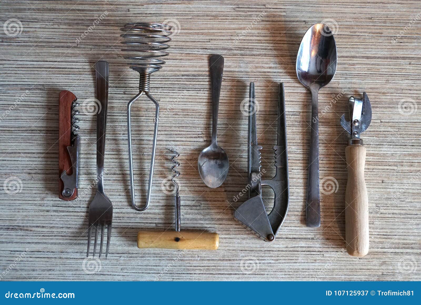 Set of kitchen things stock image. Image of architecture - 107125937