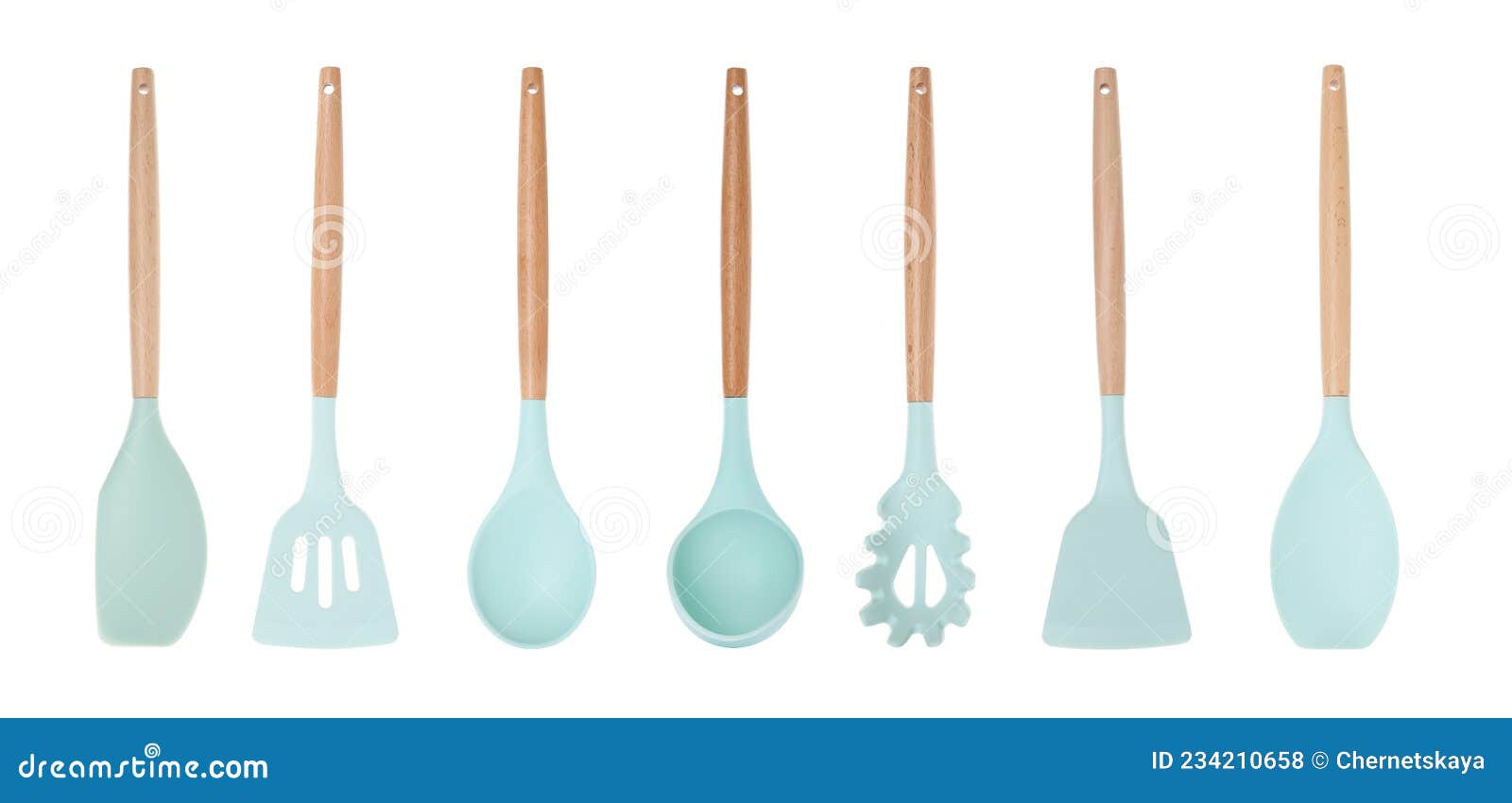 Set of Kitchen Tools on White Background. Banner Design Stock ...