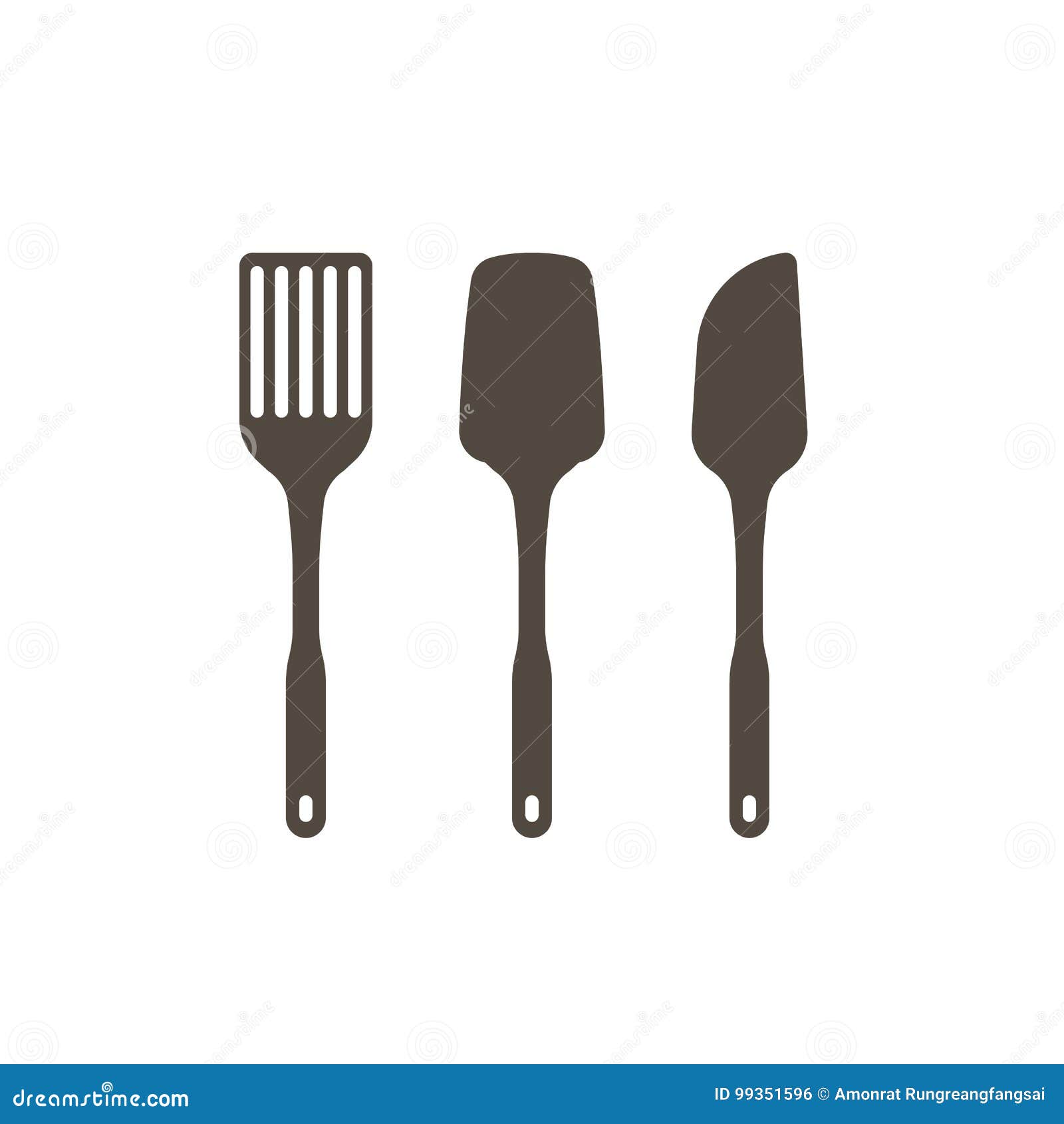 Set of kitchen utensils stock vector. Illustration of group - 99351596