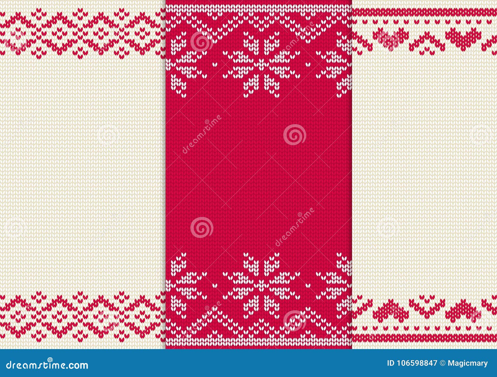 Set of Knitted Seamless Pattern for Sweater. Winter Background Vector ...