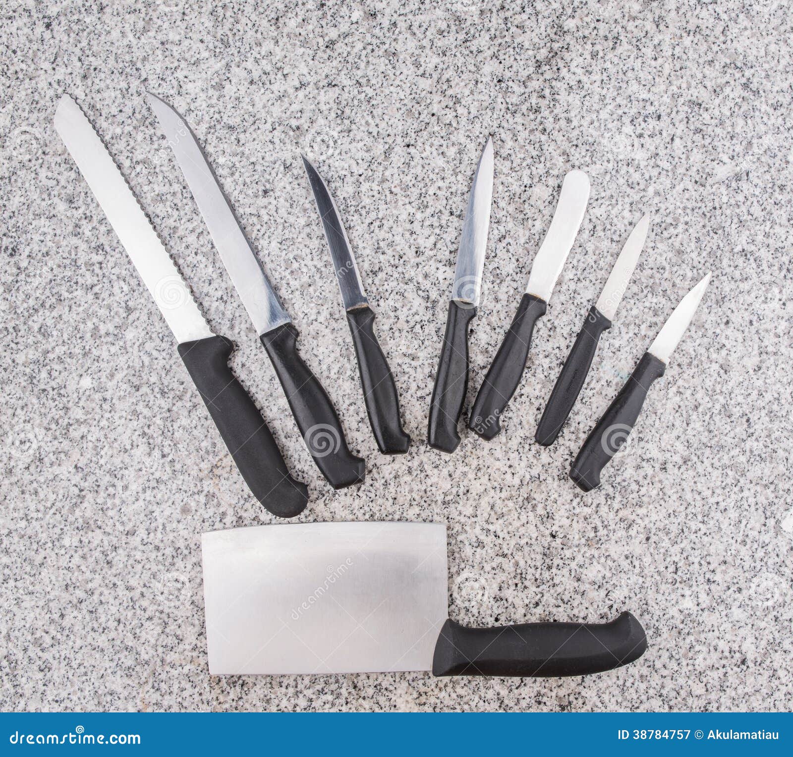 Set of Knives III stock image. Image of domestic, granite - 38784757