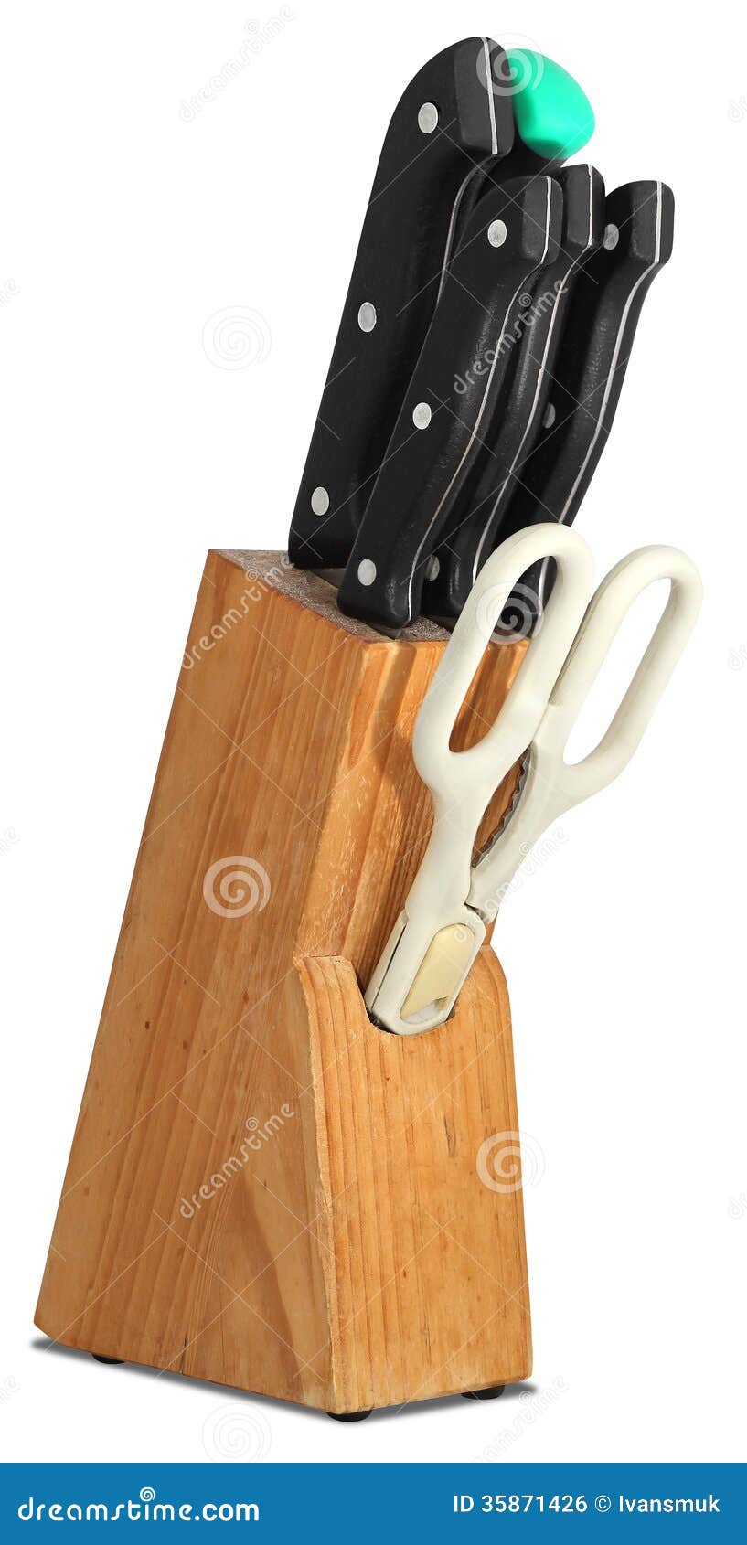 Set of knives for kitchen stock photo. Image of grip - 35871426