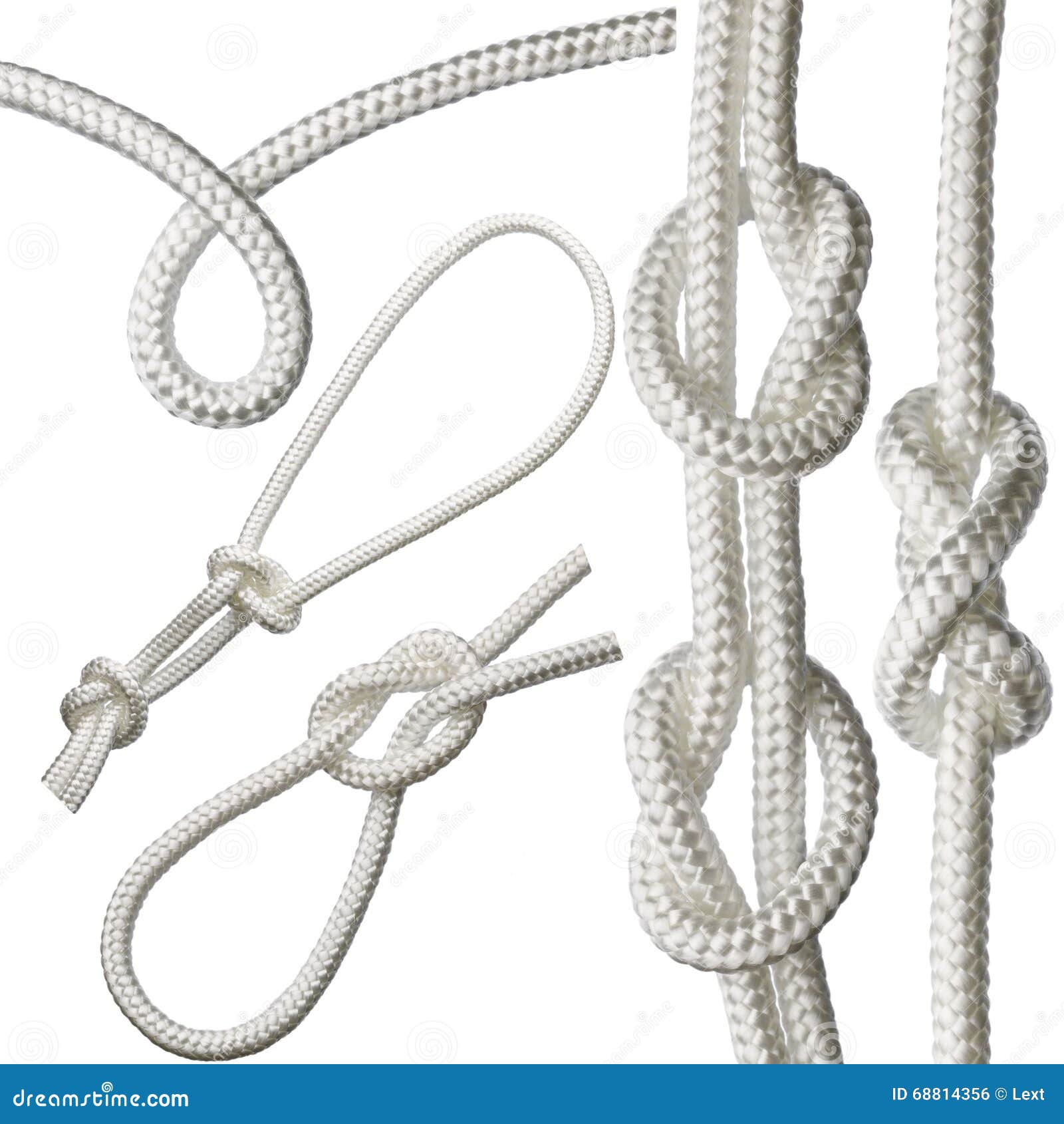 Knots On The Rope From Wooden Beam Stock Photo | CartoonDealer.com ...