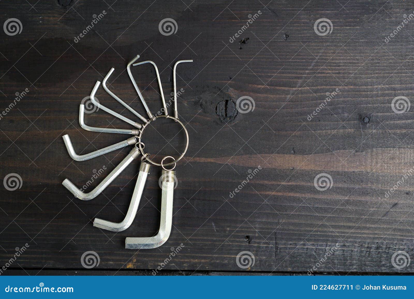 A Set of L Keys on a Wooden Table Stock Image - Image of mechanic ...