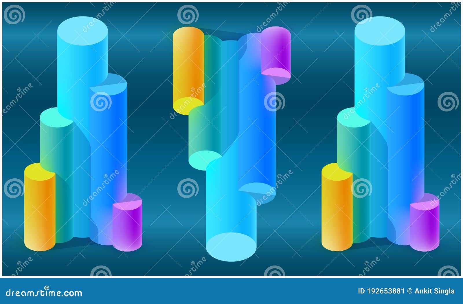 Set of Lab Tube on Dark Abstract Background Stock Vector - Illustration ...