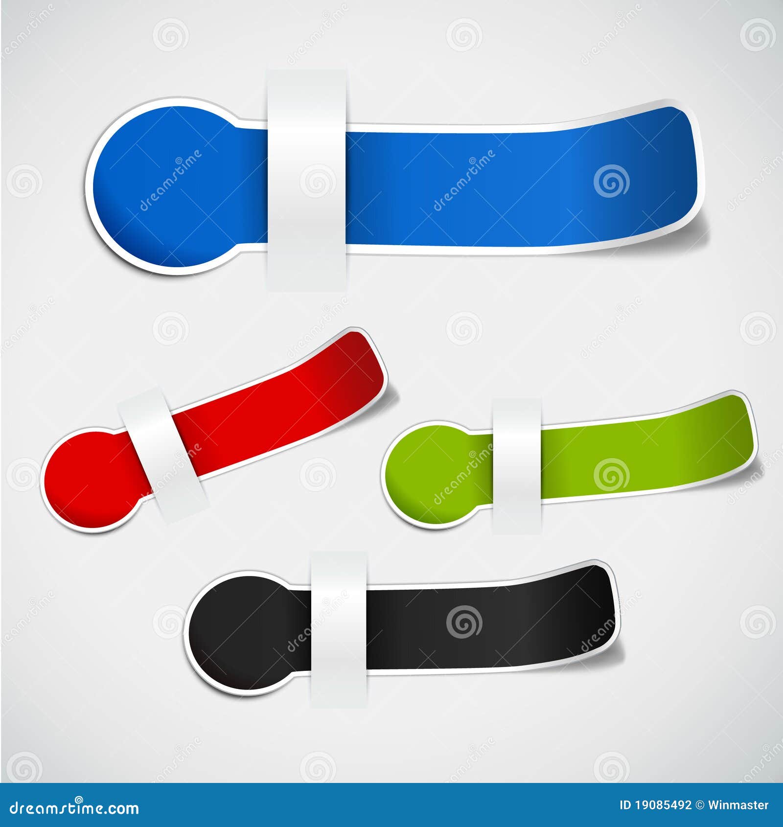 Set of labels stock vector. Illustration of sticker, design - 19085492