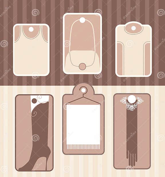 Set of Labels for Accessory or Clothes Stock Vector - Illustration of ...