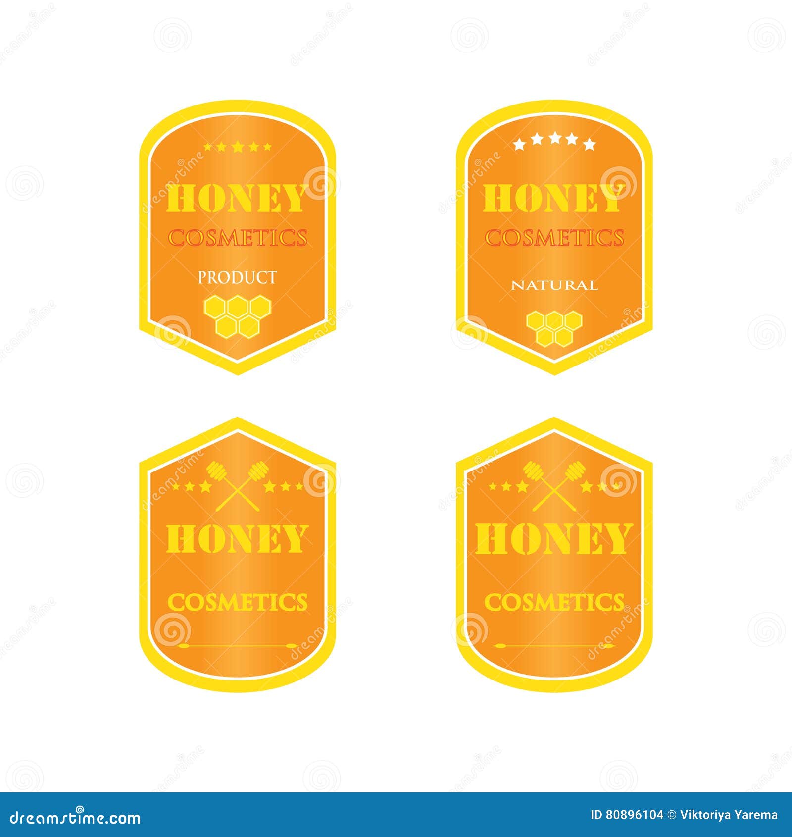 Set of Labels for Bio Cosmetics Stock Vector - Illustration of logo ...