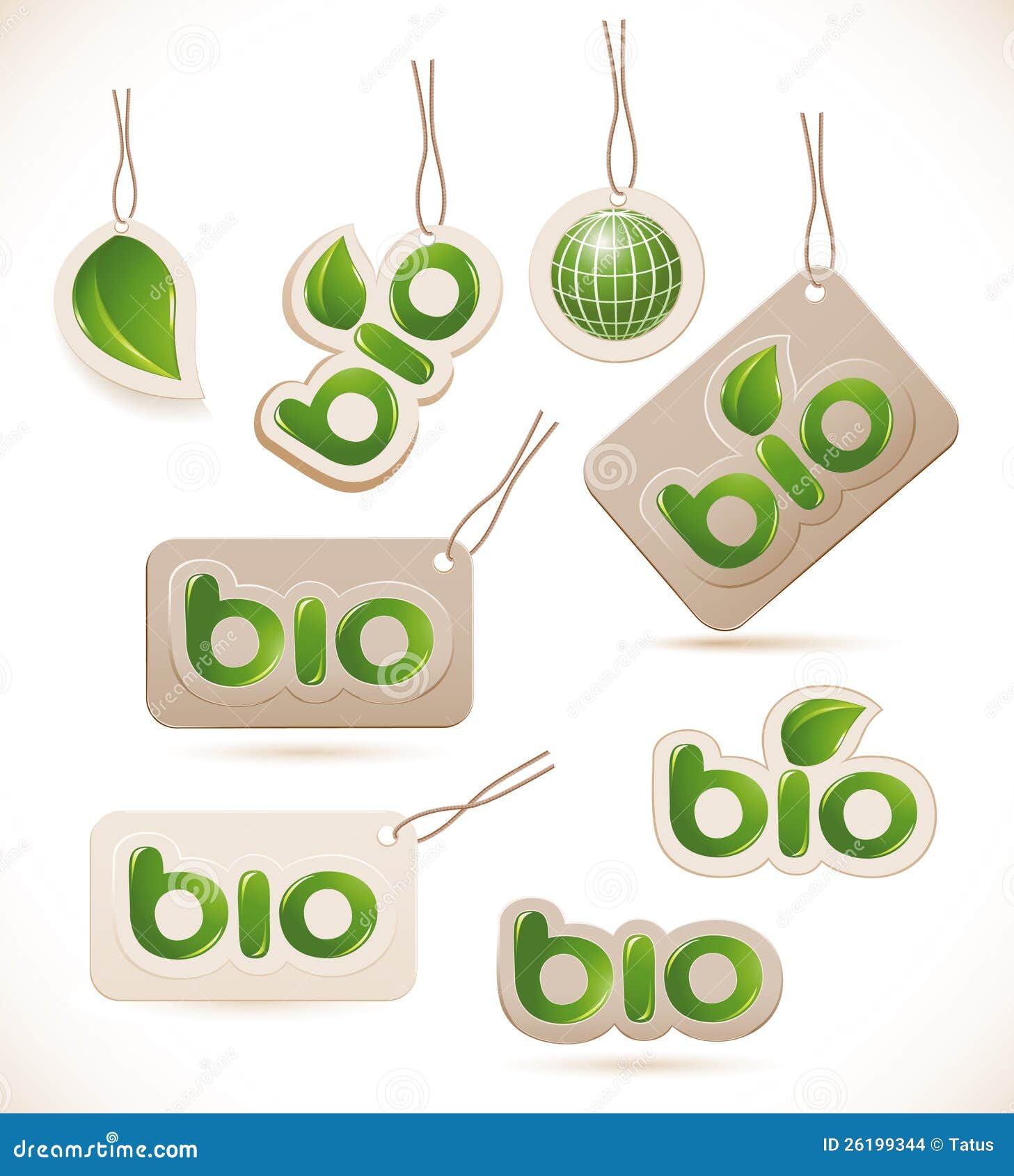 Set of labels bio sign stock vector. Illustration of decoration - 26199344