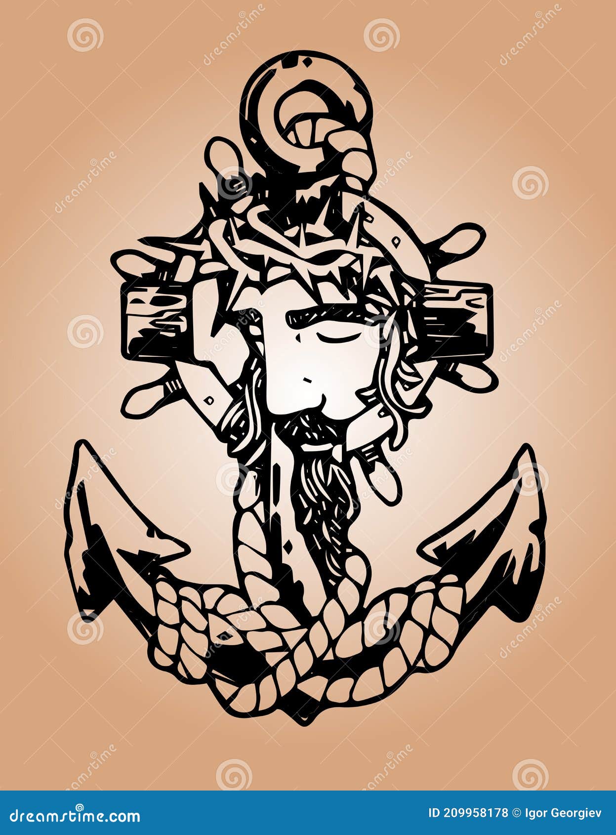 Jesus Christ Anchor Tattoos