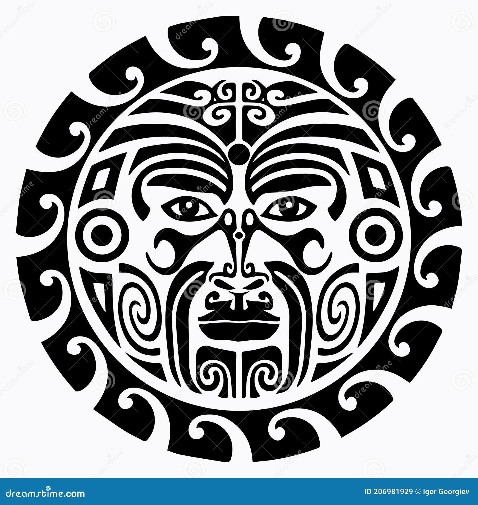 Maori Sun Tattoo
