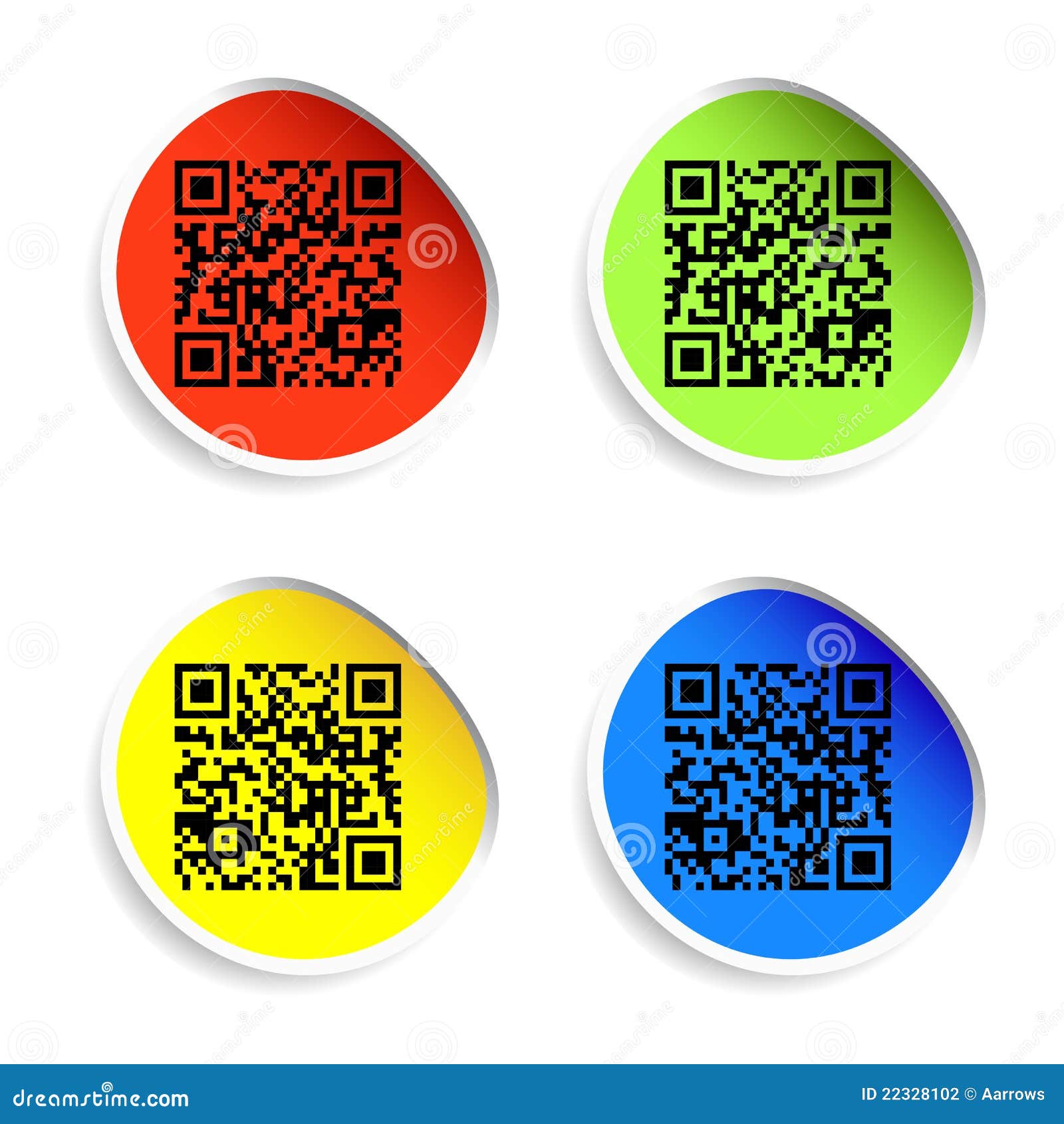 Set of Labels with Qr Codes. Stock Vector - Illustration of paper ... Set of Labels with Qr Codes. Stock Vector - Illustration of paper ...