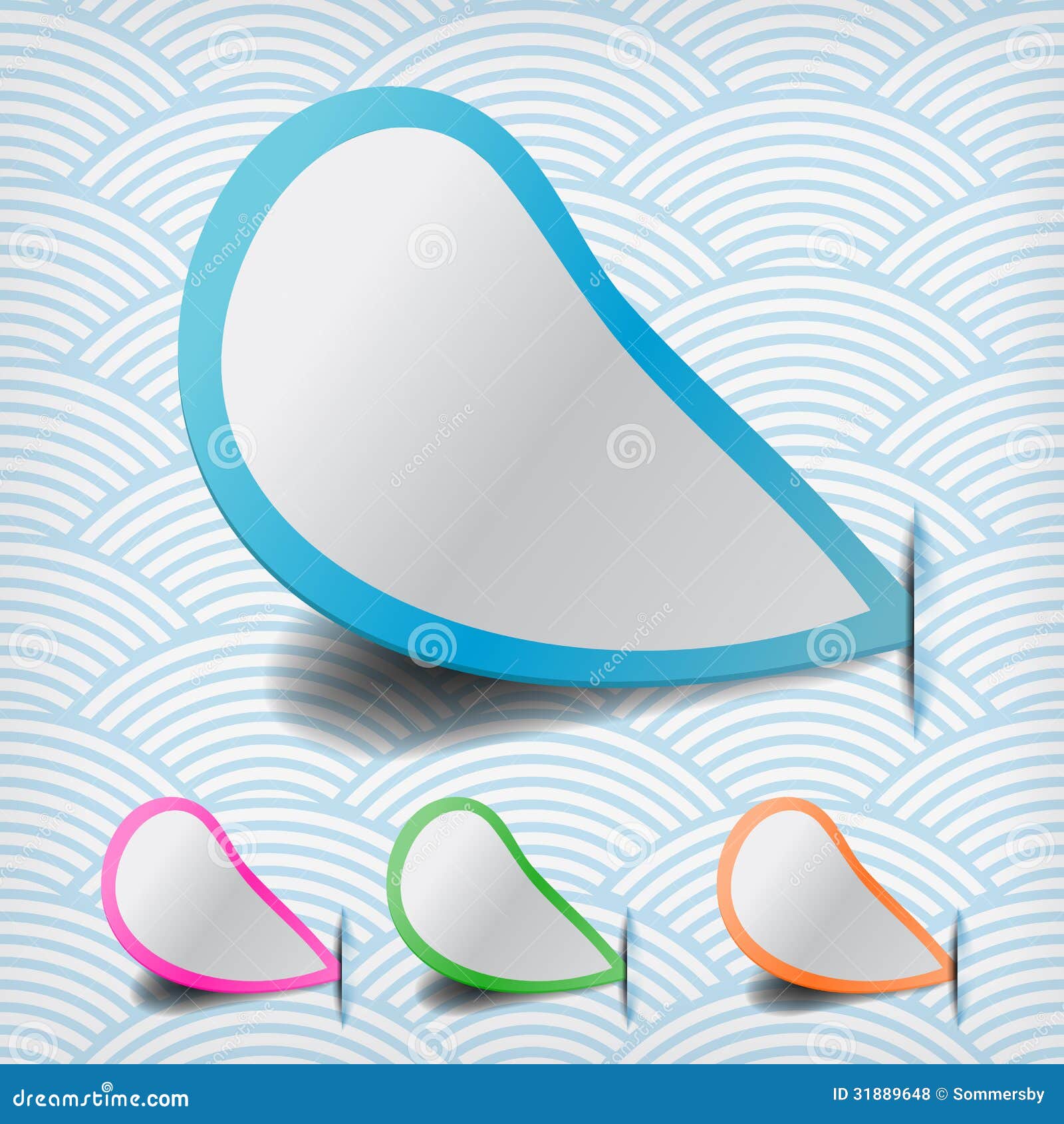 Set of labels with splash stock vector. Illustration of product - 31889648