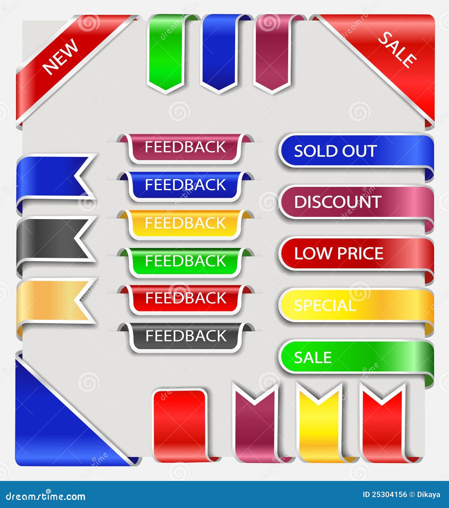 Set of Labels,tags and Stickers. Stock Vector - Illustration of ...