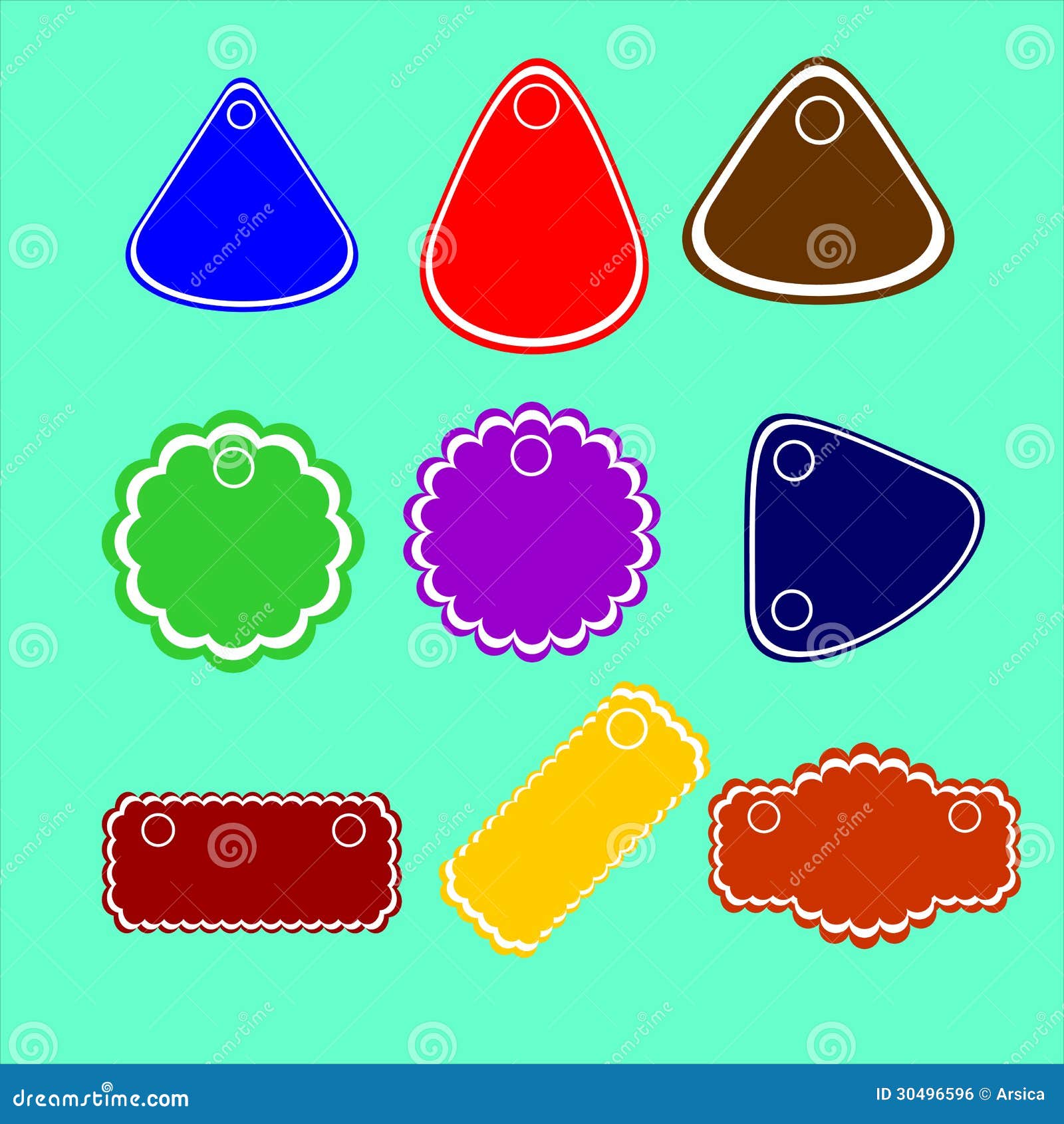 Set of Labels, Tags. Vector Template Stock Vector - Illustration of ...