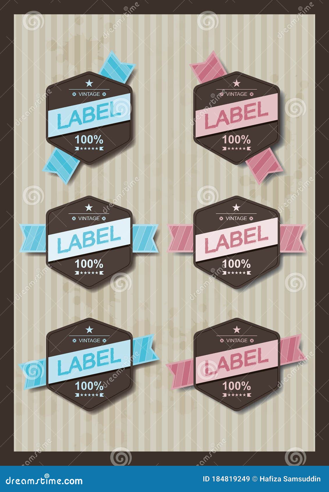 Set of Labels. Vector Illustration Decorative Background Design Stock ...