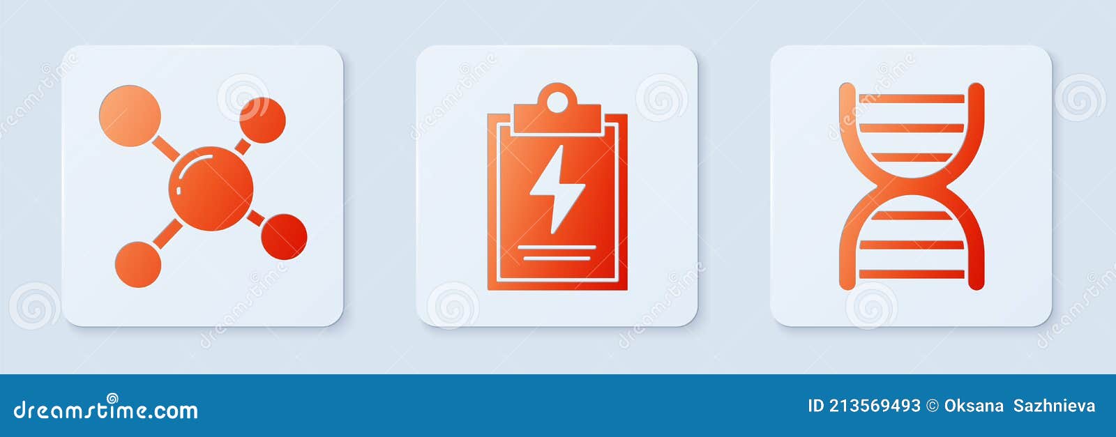 Set Laboratory Clipboard With Checklist, Test Tube Flask On Stand And ...