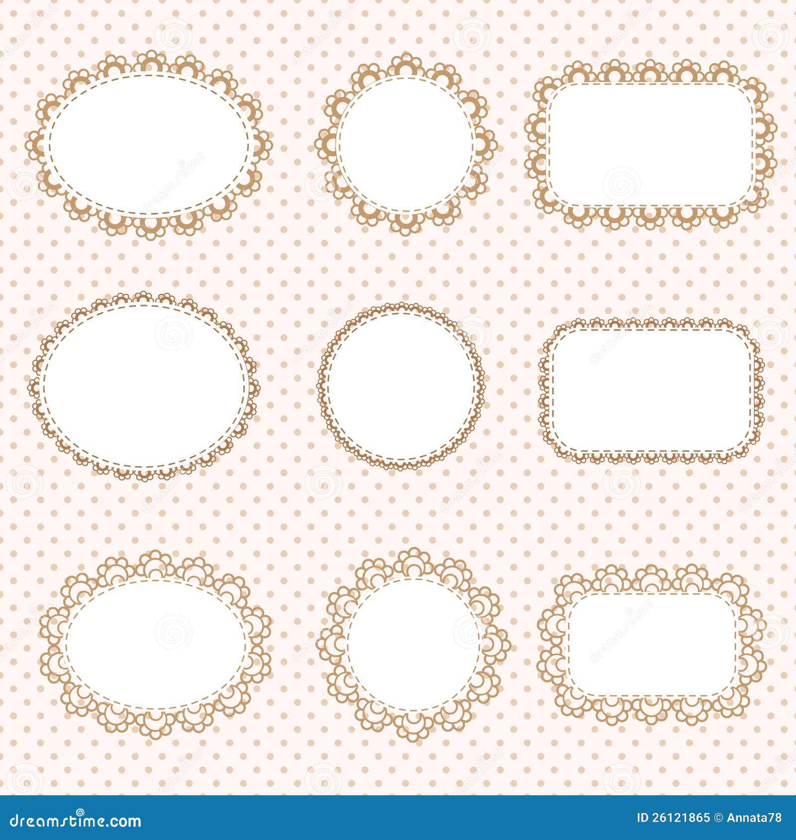 Set of lacy labels stock vector. Illustration of template - 26121865
