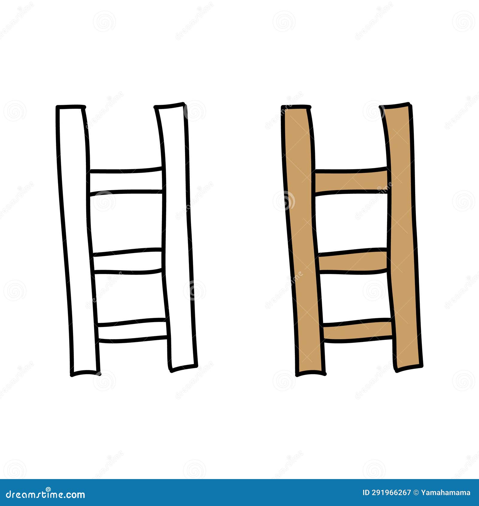 Ladder stock vector. Illustration of home, construction - 291966267
