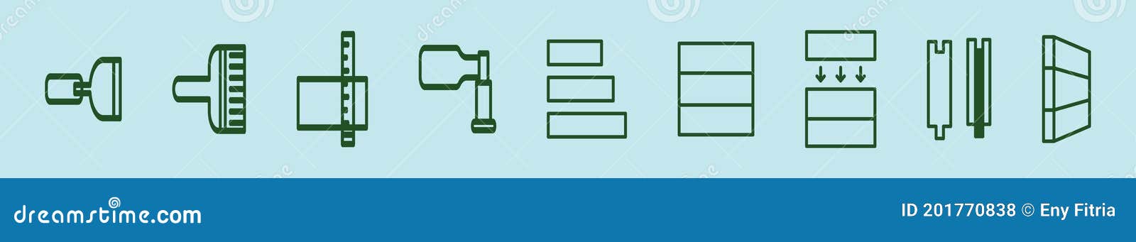 Set of Laminate. Cartoon Icon Design Template with Various Models ...