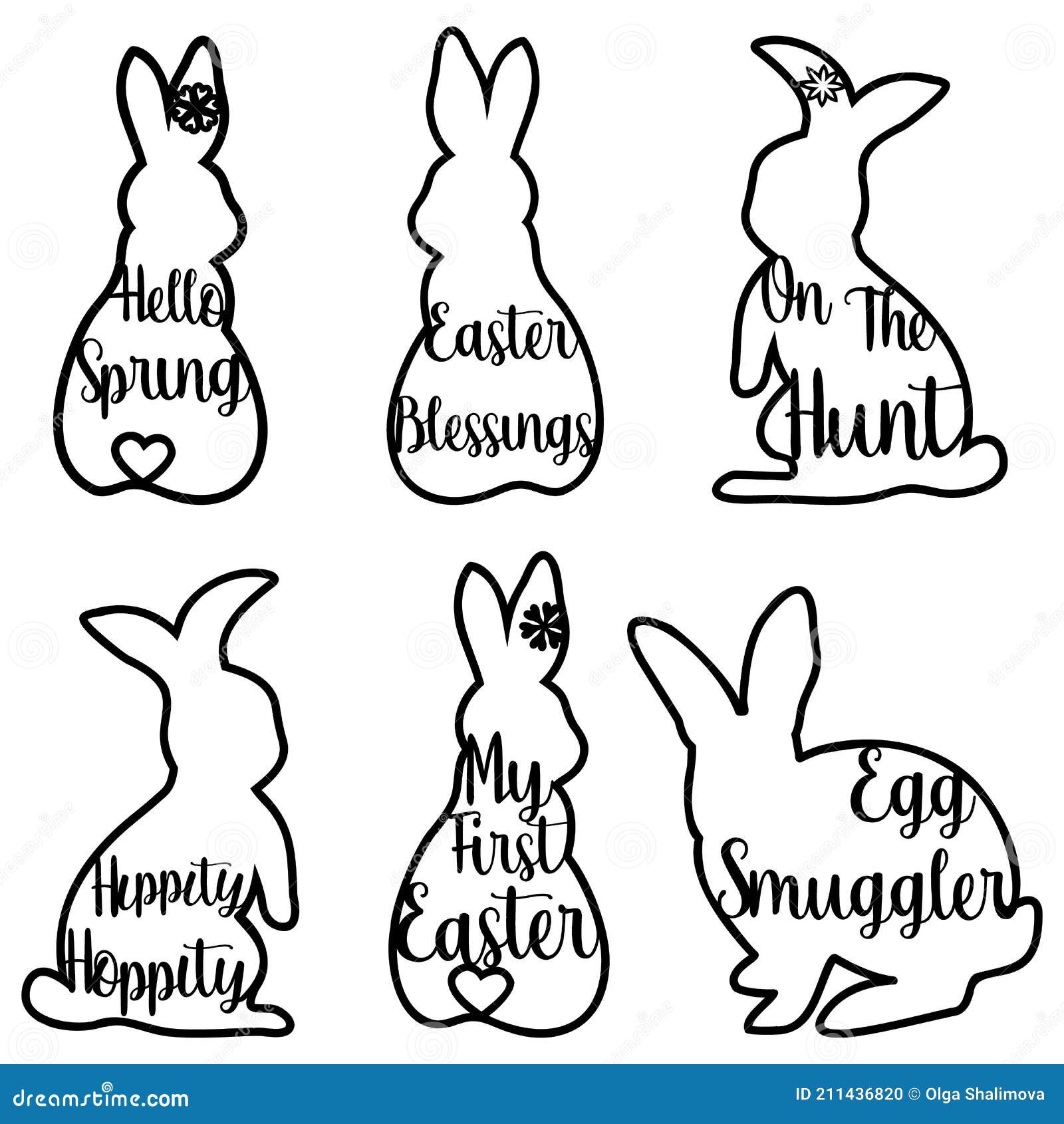 Laser-cut Easter Bunny Rabbit. Hare for Die Cutting. Laser Cutting ...