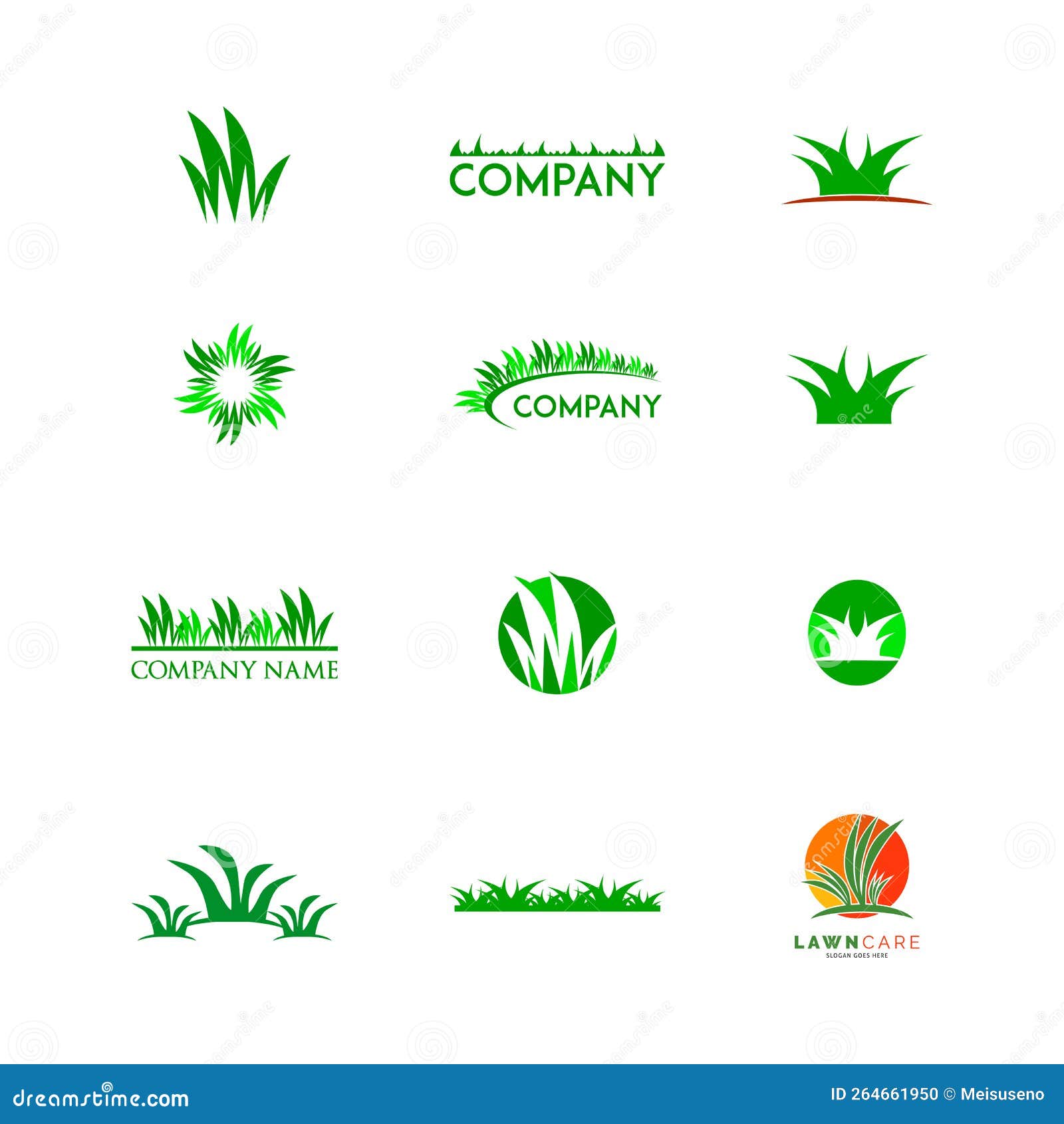 Set of Lawn Care Icon Vector Logo Template Illustration Design Stock ...