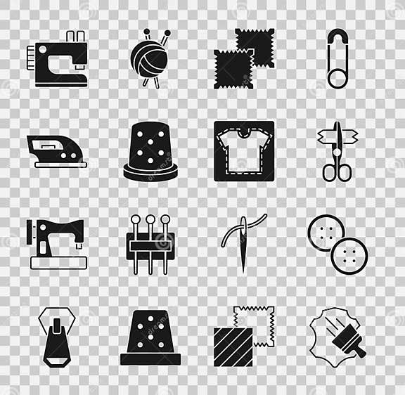 Set Leather, Sewing Button, Scissors, Textile Fabric Roll, Thimble for ...