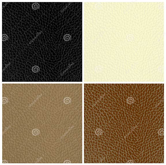 Set of leather textures stock vector. Illustration of clothes - 25606968