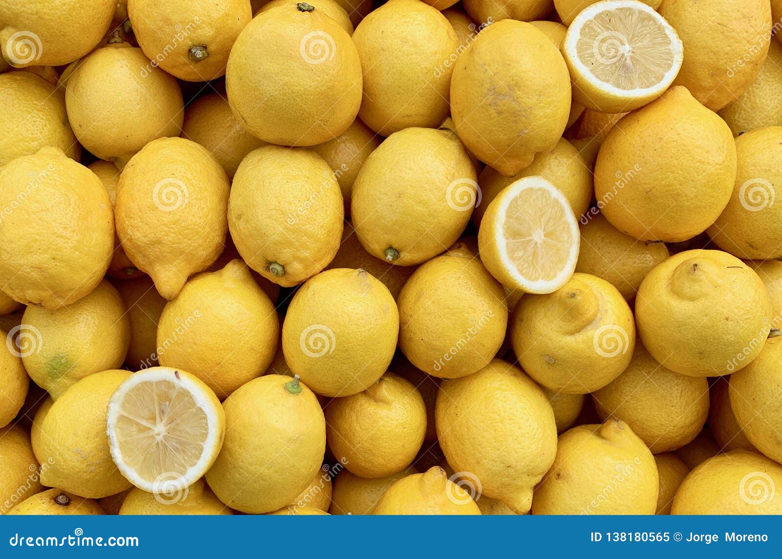 Set of lemons in a market stock image. Image of matches - 138180565