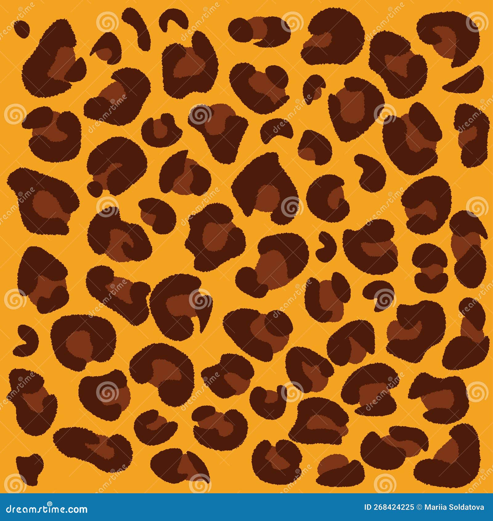 Set of Leopard Elements for Decorated and Design Stock Vector ...