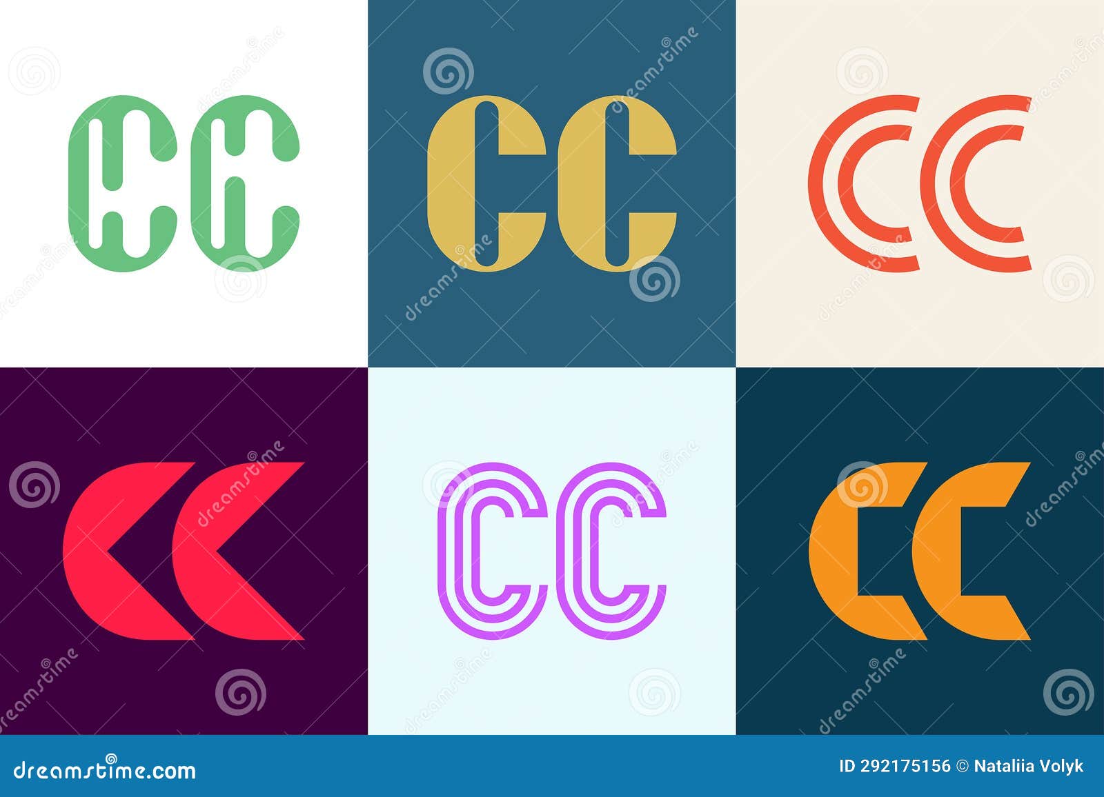 Set of letter CC logos stock illustration. Illustration of logo - 292175156