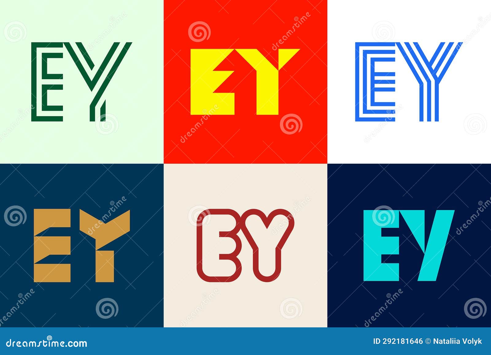 Set of letter EY logos stock illustration. Illustration of button ...