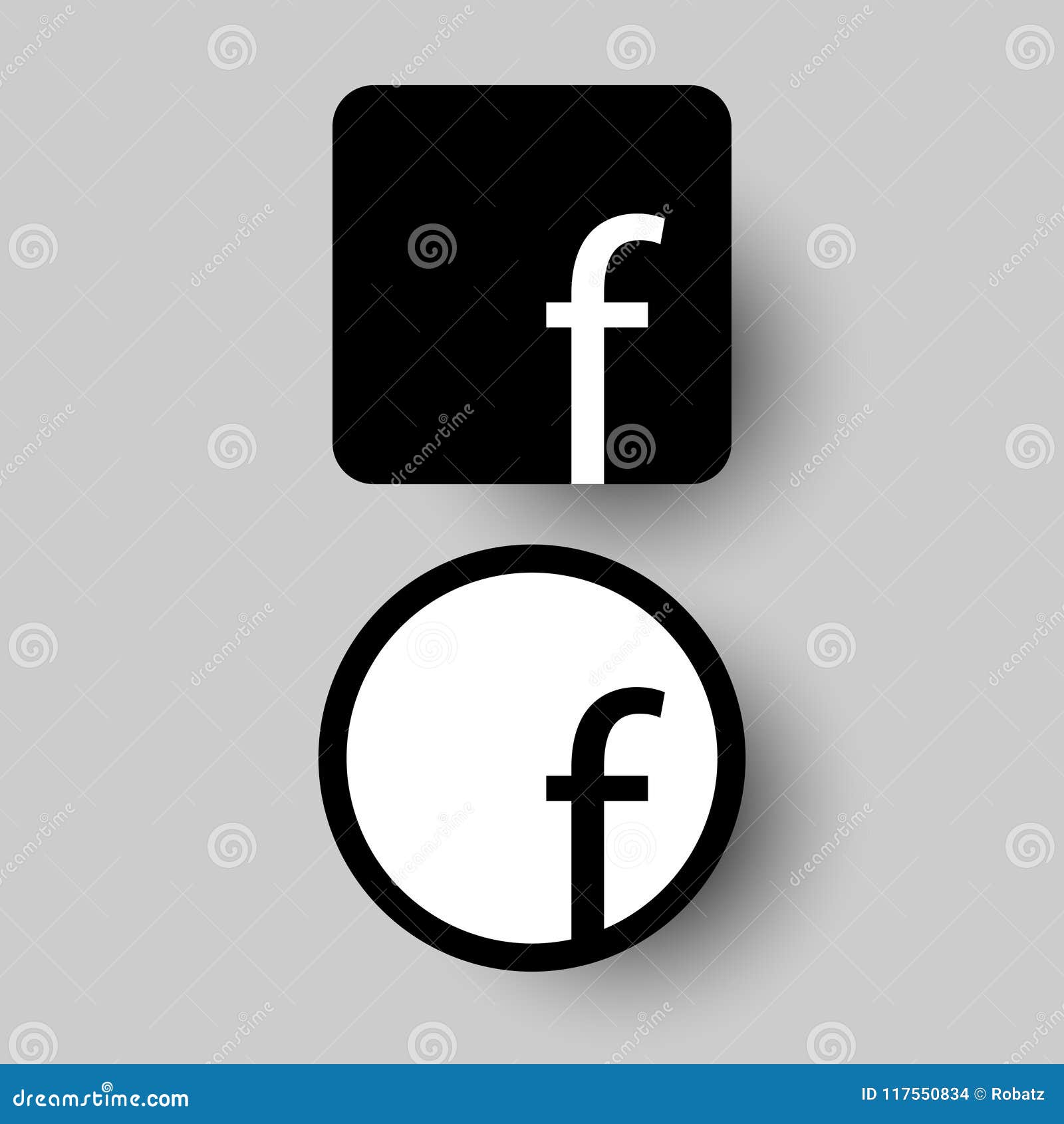 Set for Letter F. Flat Web Icon or Sign, Vector Isolated or Grey ...