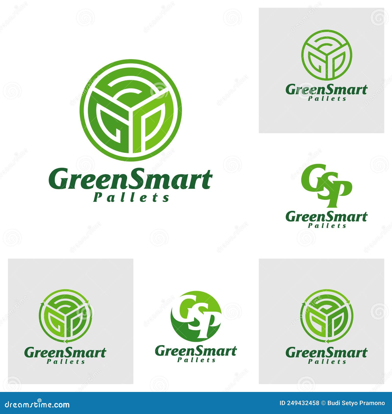 Set of Letter GSP Logo Design Vector Template, Initial GSP Logo ...