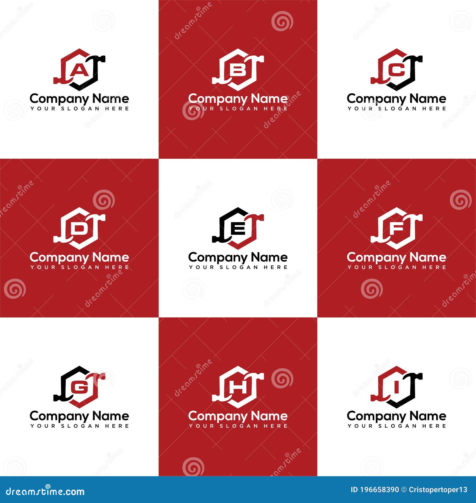 Letter A Hammer Logo Design. Renovation And Construction Vector Graphic ...