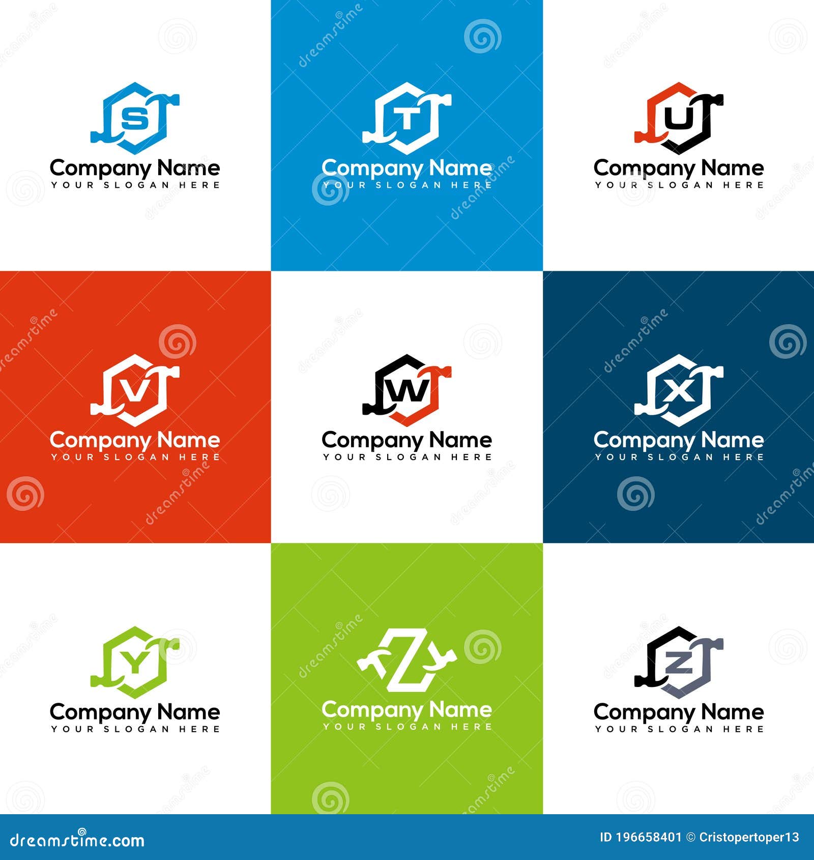 Letter A Hammer Logo Design. Renovation And Construction Vector Graphic. | CartoonDealer.com ...