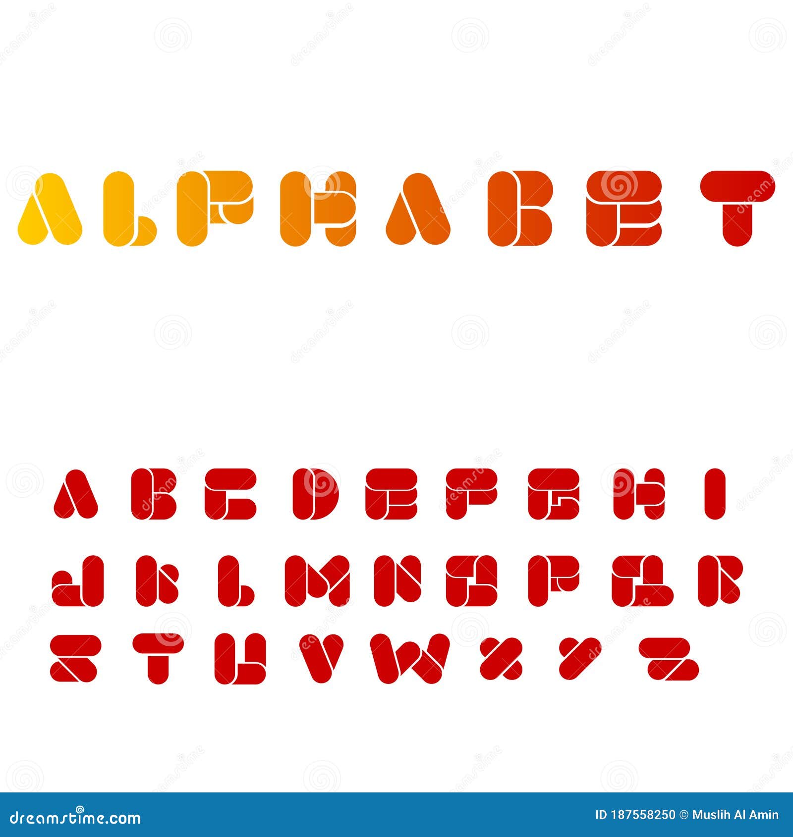 Set of Letter logo font stock vector. Illustration of initial - 187558250