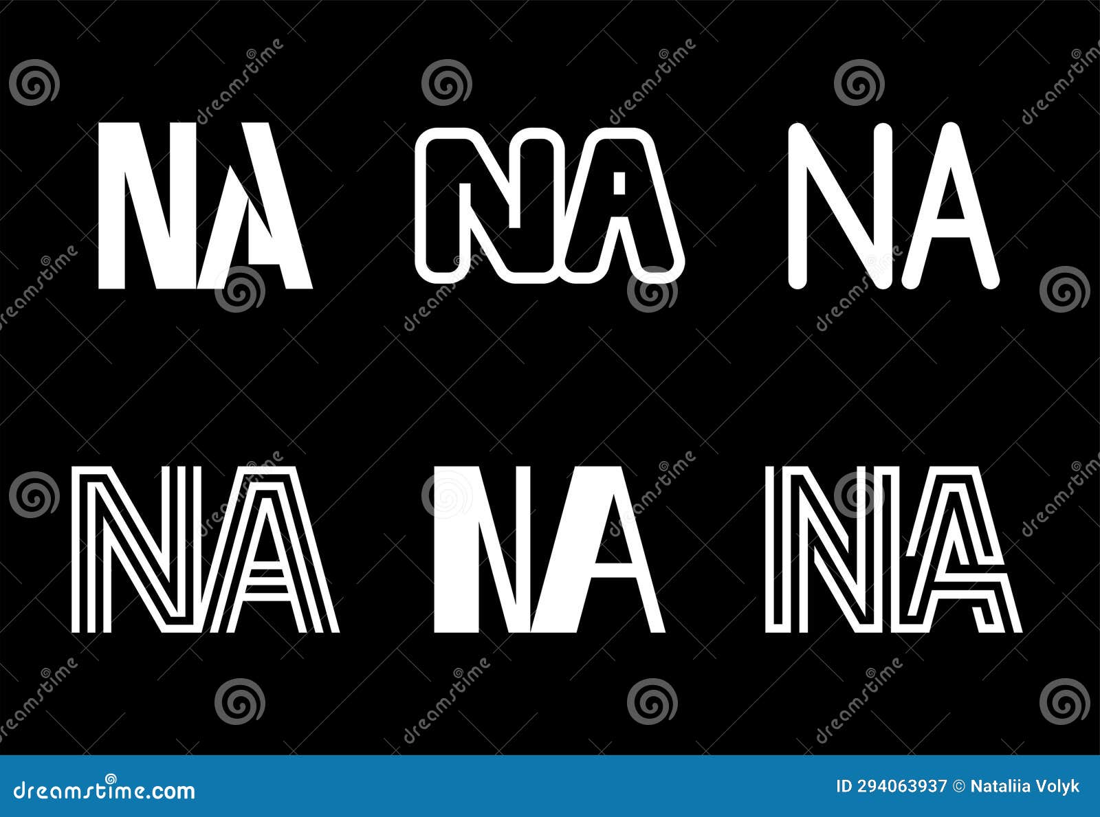 Set of letter NA logos stock vector. Illustration of arrow - 294063937