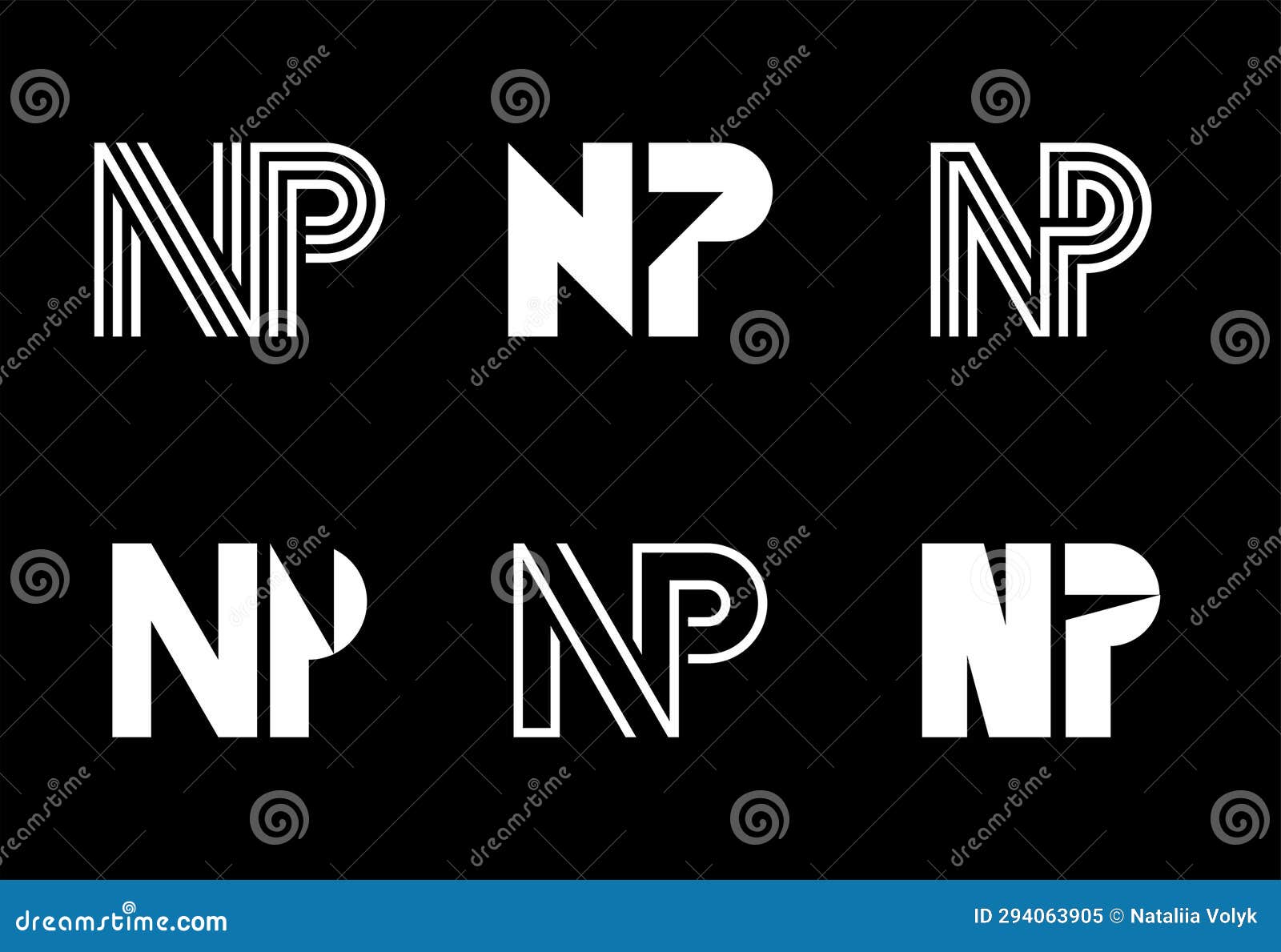 Set of letter NP logos stock vector. Illustration of badge - 294063905